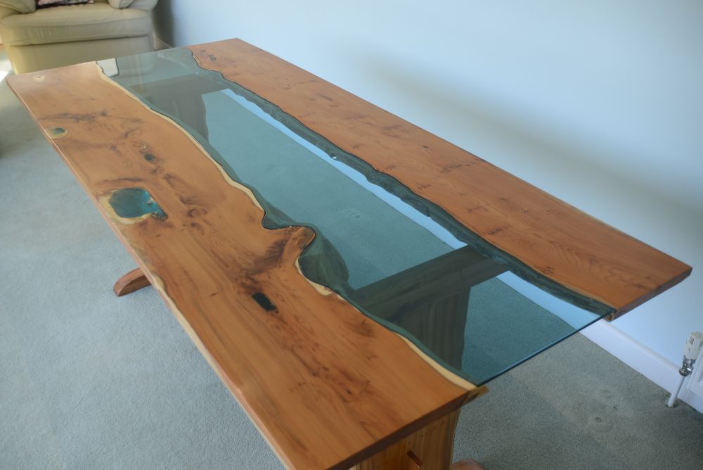 Blue Tint Glass Table Top - UK Glass Centre